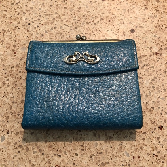 Bags | Rare Vintage Turquoise Blue Buffalo Hide Wallet | Poshmark